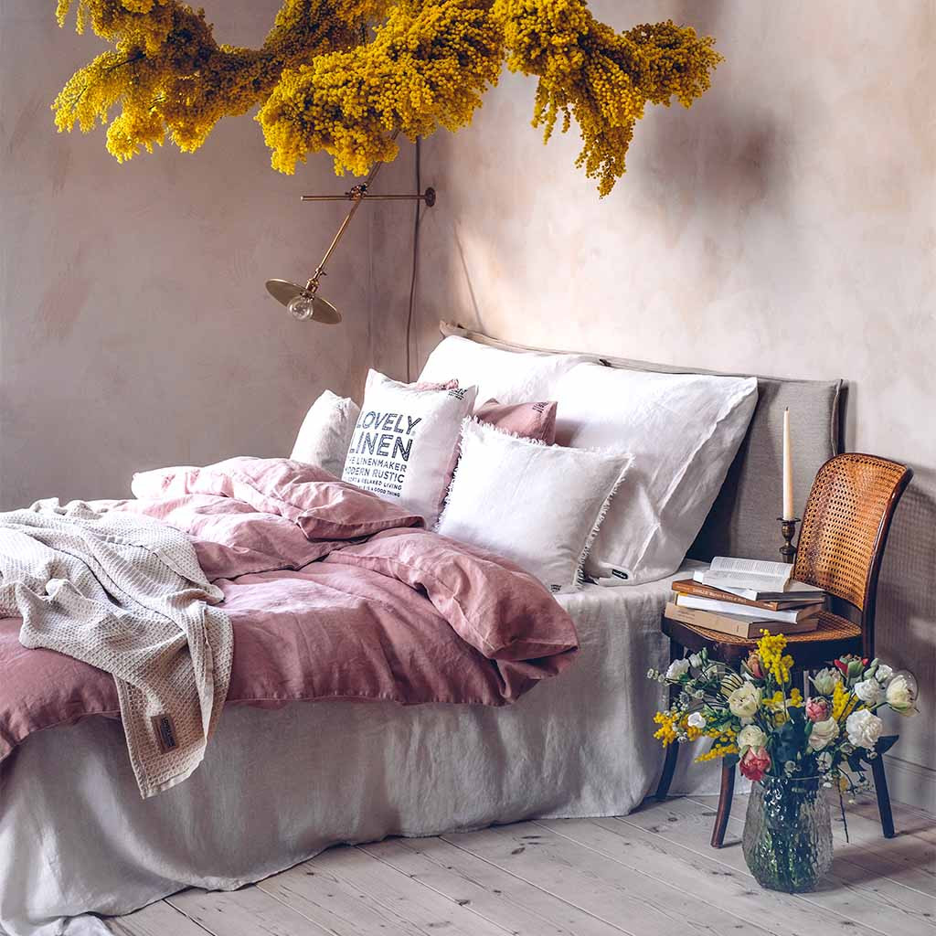 Lovely Linen Leinenbettwäsche MISTY sunset