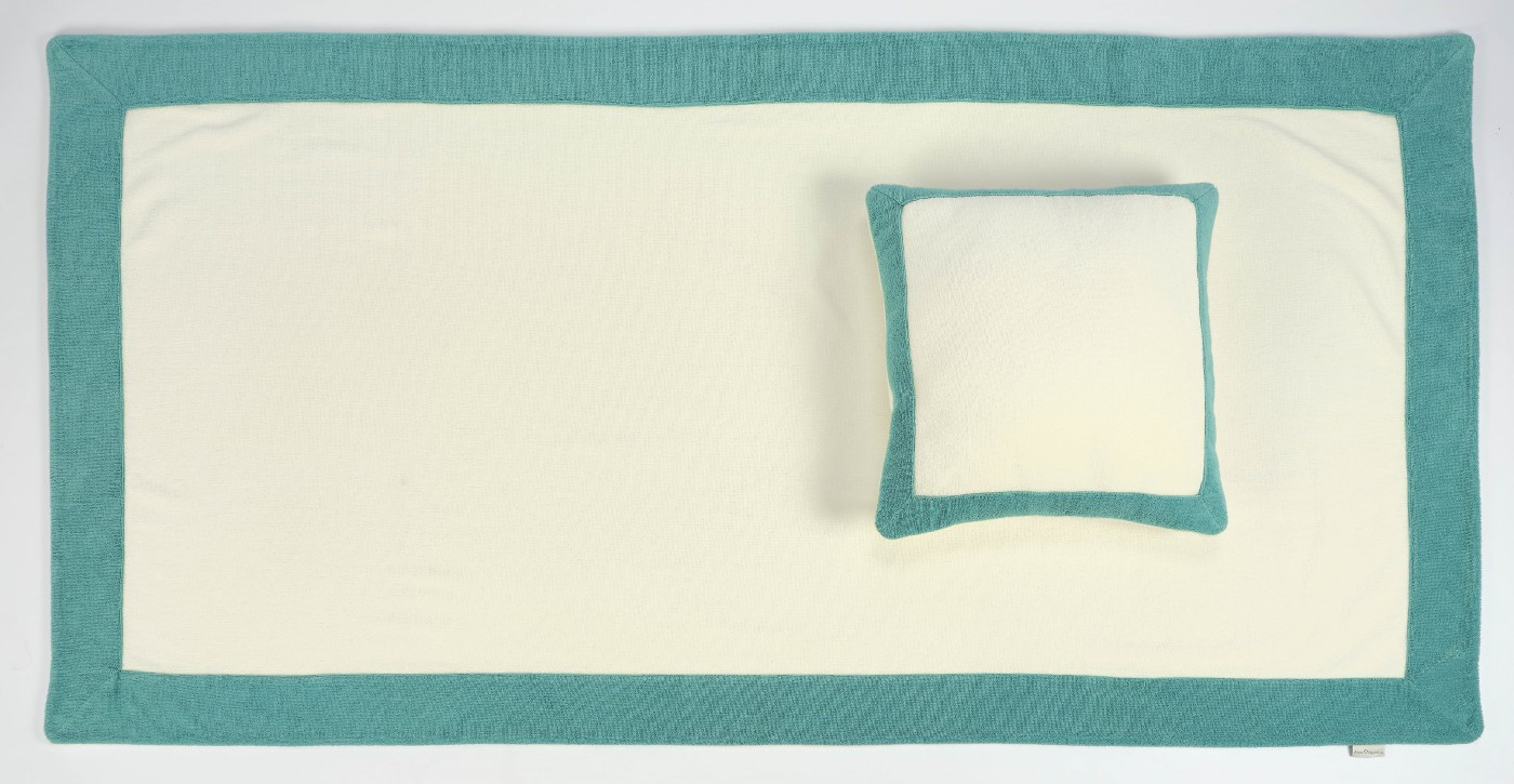 Abyss & Habidecor Strandhandtuch Portofino cadette blue -332 (100x200 cm)