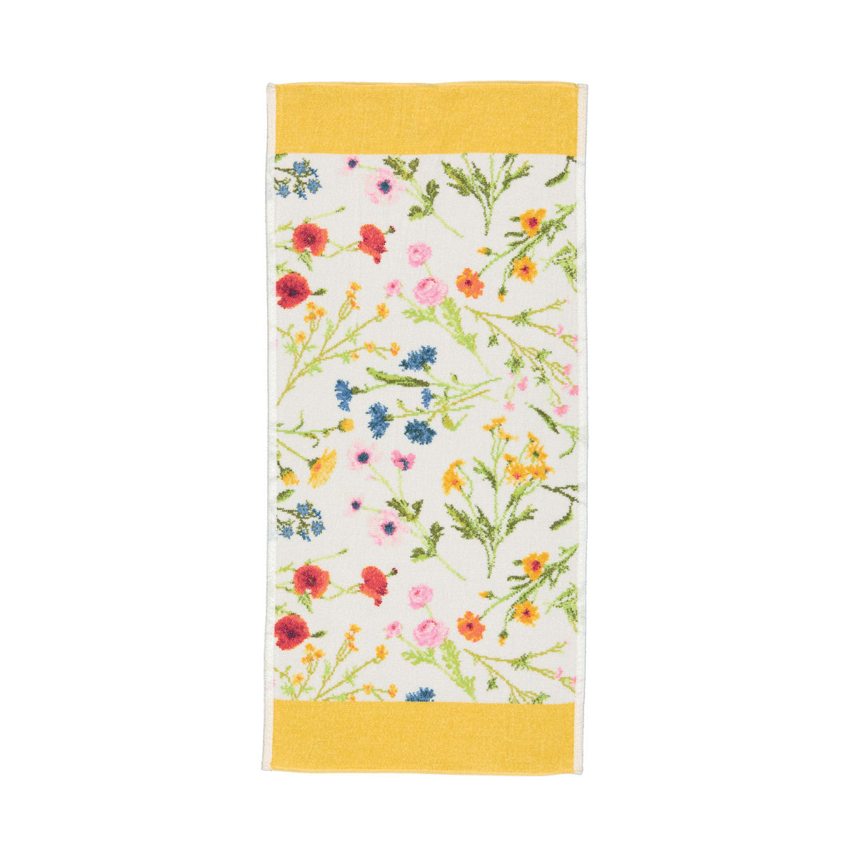 Feiler Frottierserie Flower Meadow Chenille in gelb -105